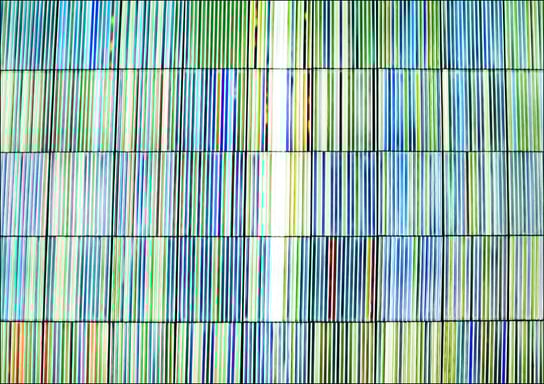 Architectural art "Lightfall" at building entrance to William J. Nealon ...