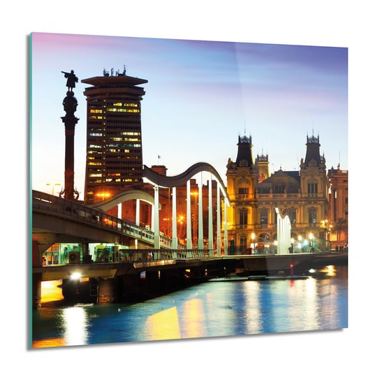 ArtprintCave, Most rzeka miasto foto-obraz obraz szklany, 60x60 cm ...