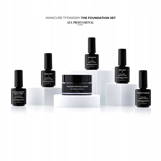 ATA PROFESSIONAL Zestaw Startowy do Manicure Tytanowego THE FOUNDATION ...