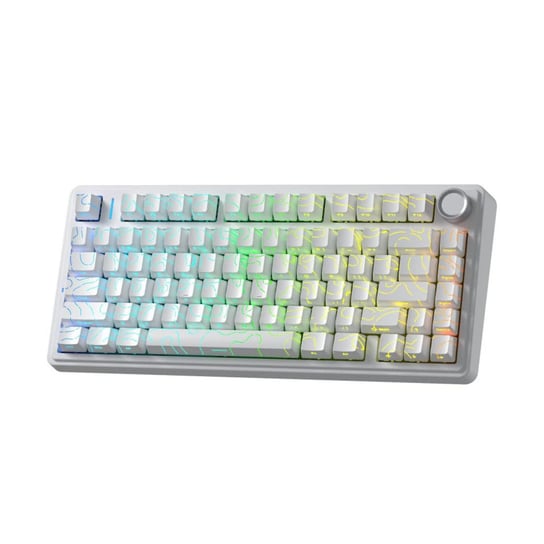 AULA F75 Bezprzewodowa Klawiatura Mechaniczna - White Countour Star ...