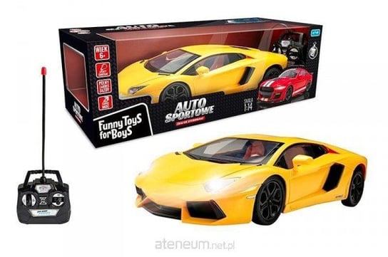 Auto sportowe zdalnie sterowane żółte - Artyk | Sklep EMPIK.COM