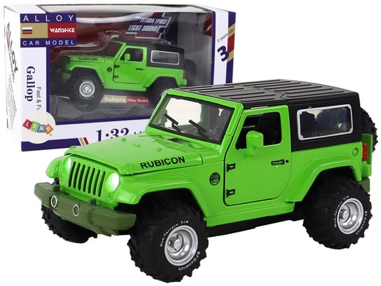 Auto Terenowe Napęd Frykcyjny Na Baterie Metalowy Zielony 1:32 - Lean ...