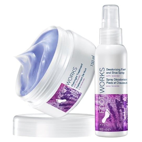 Avon FootWorks Lavender Zestaw do stóp Lawendowy | Sklep EMPIK.COM