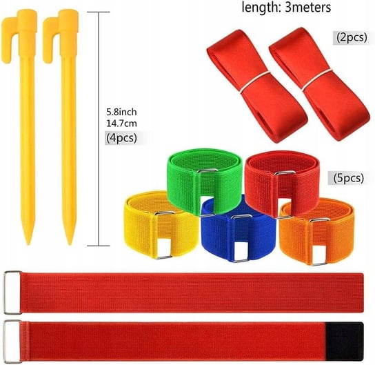 Gry sportowe pachołki treningowe obręcze rzucanie od celu zestaw 6w1 ...