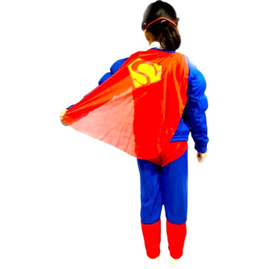 Strój Superman Przebranie dla Dzieci na Bal 3w1 Gruby Mięśnie Maska ...