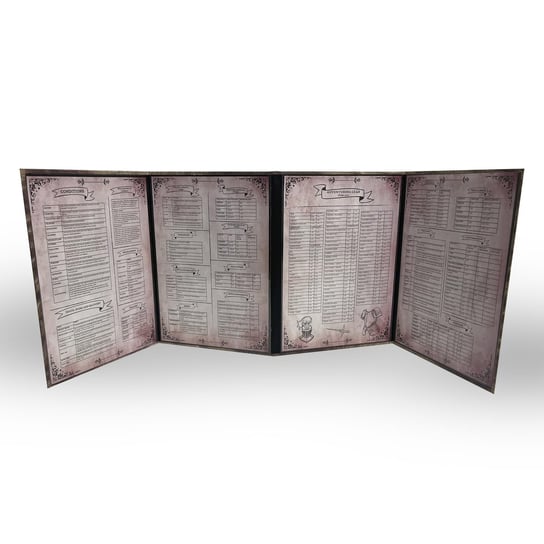 Ekran Dungeon Master - DOJA Hobby - DM Screen Składany 4 Panele Gładkie ...