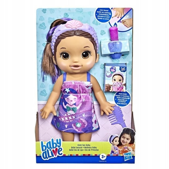 Baby Alive Glam Spa Baby Doll, Syrenka, Zabawka do makijażu dla dzieci ...