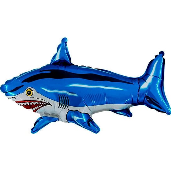 Balon foliowy rekin niebieski, 35 cm - GRABO | Przyjęcia i okazje w ...
