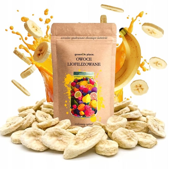 BANAN liofilizowany plastry LIO owoce liofilizowane 100g - inna (Inny ...
