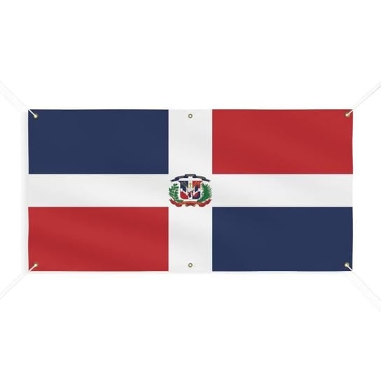 Baner Flaga Republiki Dominikany 6 oczek 90x180cm, poliester - Inny ...