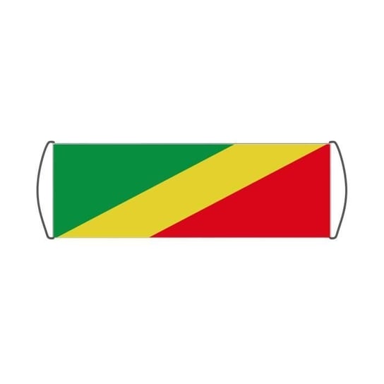 Baner przewijany Flaga Republiki Konga w formacie 17x50 cm - Inny ...