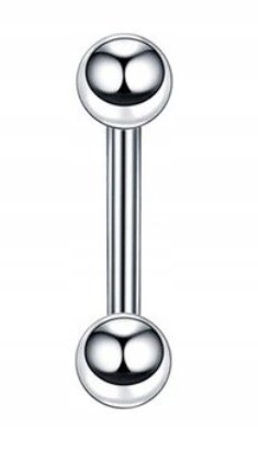 Barbel Kolczyk Do Języka, Sutka Z Kuleczkami SS316L - Inna marka | Moda ...
