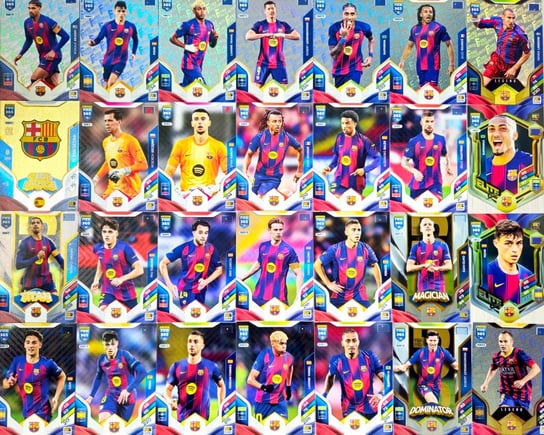 BARCELONA FIFA 365 2026 Zestaw 28 kart KOMPLET FANS LEGEND ELITE CUT ...