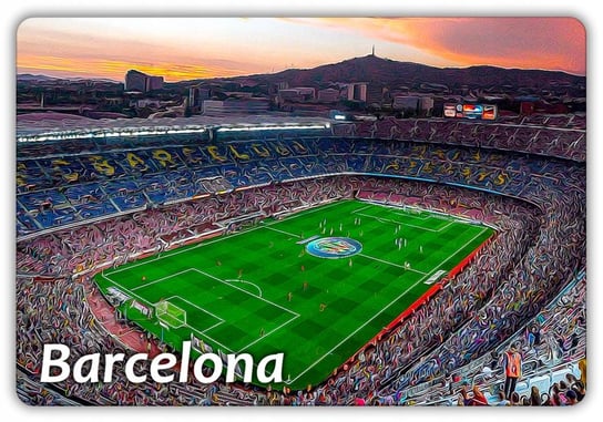 BARCELONA - Hiszpania - Camp Nou - Stadion - Magnes na lodówkę ...