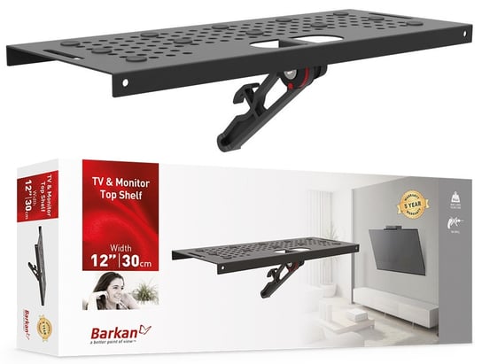 Barkan Nakładka Półka na Telewizor pod Dekoder Tuner Pilot 305x120mm ...