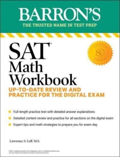 Barron's SAT Prep, SAT Math Workbook: Up-to-Date Practice for the ...