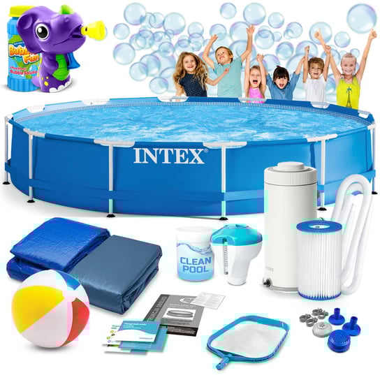 Basen ogrodowy stelażowy zestaw 15W1 366x76cm Intex 28212 - Intex ...