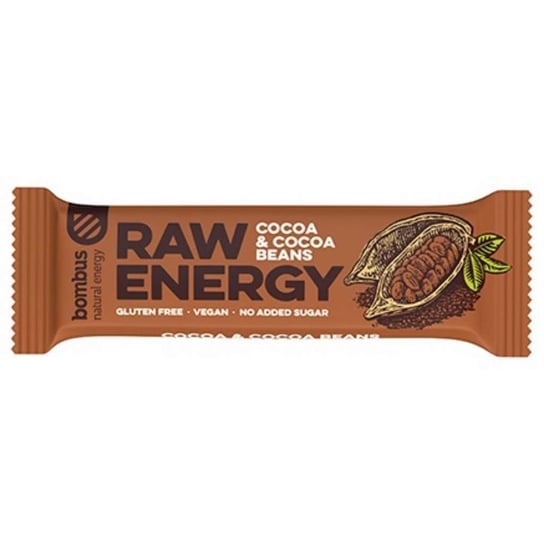 Baton RAW ENERGY z ziarnami kakaowca 50 g - DMHERMES - Bombus | Sklep ...