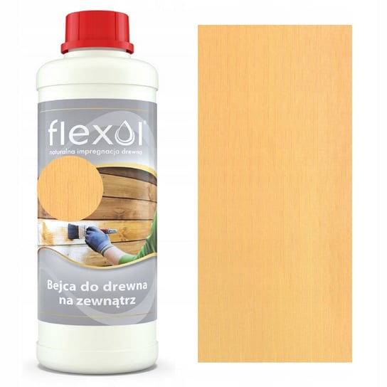Bejca Wodna Kolor Żółcień Zewnętrzna Do Drewna 1 L 1000Ml - Flexol ...