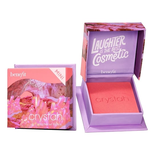 Benefit Crystah Mini Strawberry Pink Blush róż do policzków w odcieniu ...