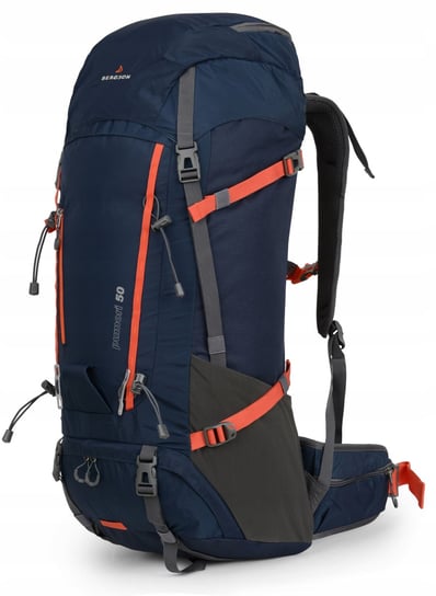 BERGSON PUMORI 50L | WENTYLOWANY PLECAK TURYSTYCZNY | GRANATOWY ...