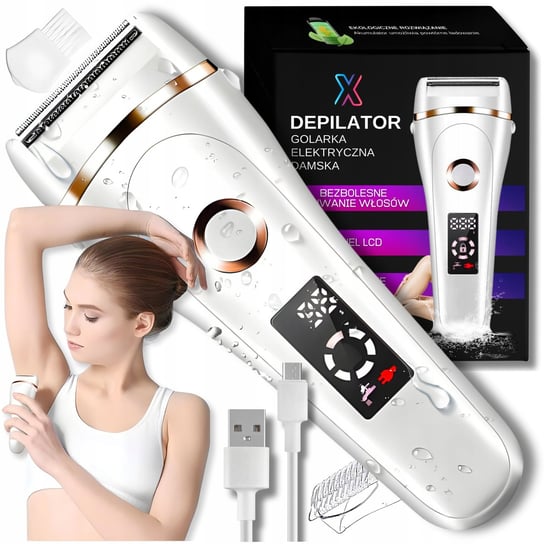 BEZBOLESNY DEPILATOR DO USUWANIA WŁOSÓW GOLARKA DAMSKA do ciała bikini nóg - MINEXO | AGD Sklep ...