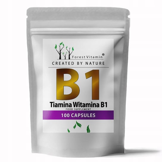 Witamina B1 Tiamina 100 Mg 100kaps Energia Koncentracja Serce Mózg ...