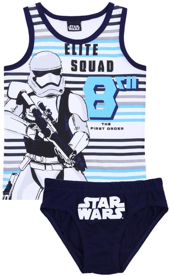Biała chłopięca koszulka w paski+granatowe majtki STAR WARS Disney 4-5 lat 110 cm - Disney ...