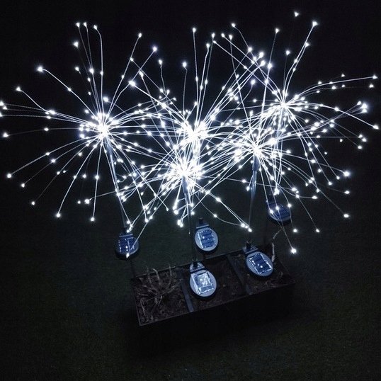 BIAŁA LAMPA SOLARNA OGRODOWA 120 LED DMUCHAWIEC SOLAR LAMPKI SOLARNE - Inna marka | Sklep EMPIK.COM