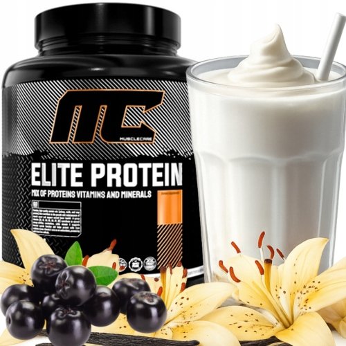 BIAŁKO mix białek WPC WPI Muscle Care Elite Protein 1800g WANILIA ...