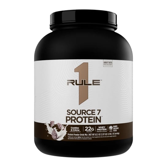 Białko Source 7 Protein 1800g Odżywka Izolat WPC WPI Ciastko Rule1 R1 ...