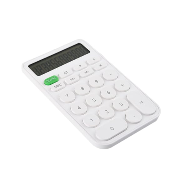 Biały kalkulator kieszonkowy Kalkulator biurowy Kalkulator elektroniczny Przenośny mini ...