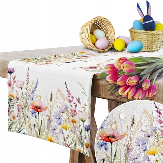 BIEŻNIK OBRUS WIOSENNY 40X140 CM ŁĄKA WIOSNA NA STÓŁ POLNE KWIATY WZÓR 381 - HomeView | Sklep ...
