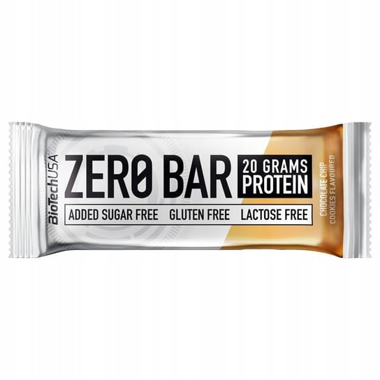 BIO TECH ZERO BAR 50 g chocolate chip cookies - Inna marka | Sport ...