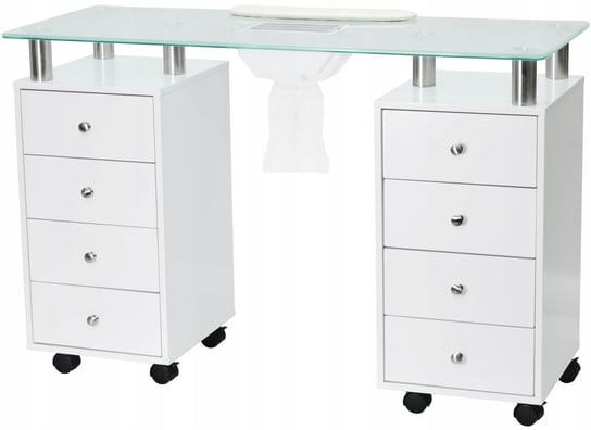 Biurko Do Manicure Stolik Kosmetyczny białe - ENZO | Sklep EMPIK.COM