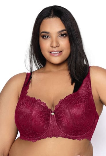 Biustonosz usztywniany burgund Carmela Big M-053/22-85F - MAT Lingerie | Moda Sklep EMPIK.COM