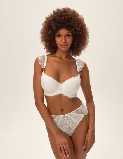 Biustonosz usztywniany Ofiel - kremowy 85C - Esotiq | Moda Sklep EMPIK.COM