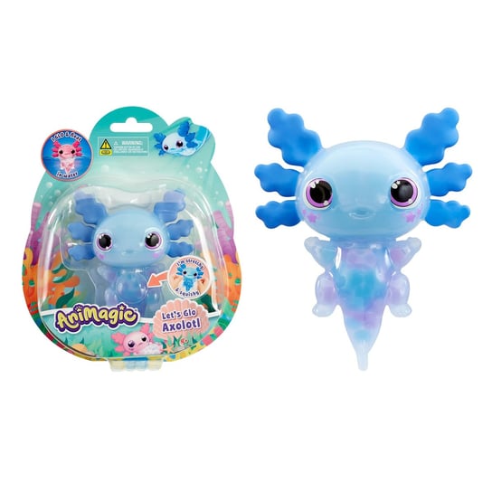 Bizak Animagic Axolotl Elektroniczna maskotka i luminów, niebieski, + 4 ...