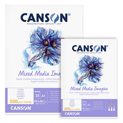 Blok Mixed Media Imagine Canson, 50 ark, 200 g/m² A2 - Canson | Sklep ...
