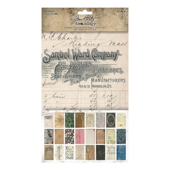 Blok papierów Tim Holtz - Idea-ology - BACKDROPS VOLUME 1 15x25 - Tim ...