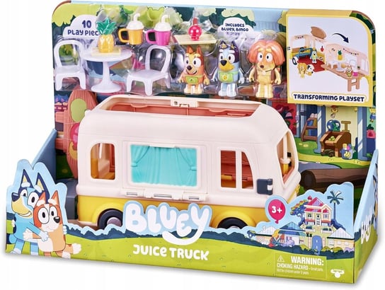 Bluey Juice Truck Blu Cięzarówka z sokiem akcesoriami i figurkami Moose ...