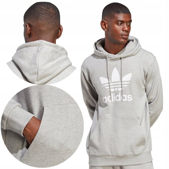 Bluza Męska Adidas Z Kapturem Sportowa Bawełna R L - Adidas | Moda ...