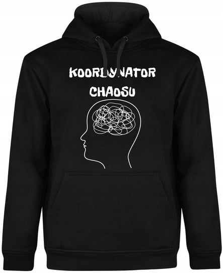 Bluza Męska Z Kapturem Nerwica Stres Smieszna Na Prezent Czarna R-3Xl ...