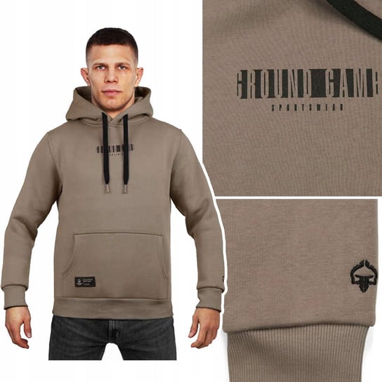 Bluza Z Kapturem Bawełniana Męska Code Brązowa R. M - Ground Game ...
