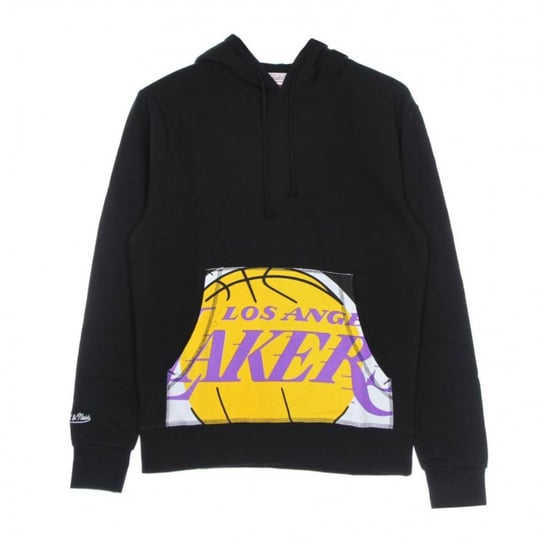 Bluza z kapturem Mitchell & Ness NBA Cropped Logo Los Angeles Lakers ...