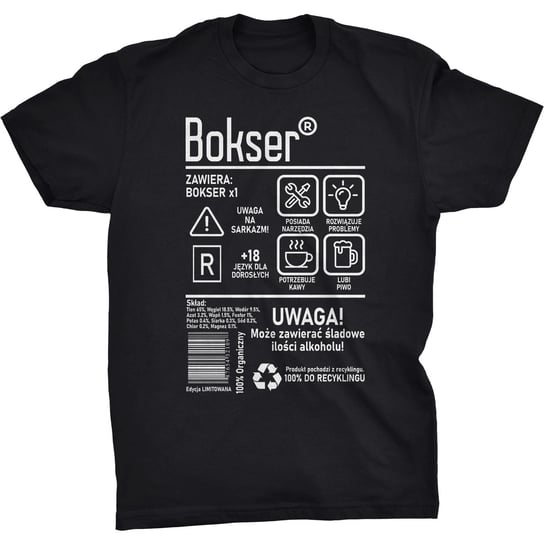 Bokser Etykieta Koszulka Prezent Dla Boksera - GILDAN | Moda Sklep ...
