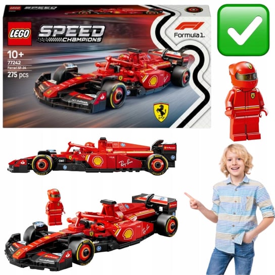 BOLID F1 FERRARI SF-24 LEGO SPEED CHAMPIONS 77242 NOWY PREZENT DLA ...