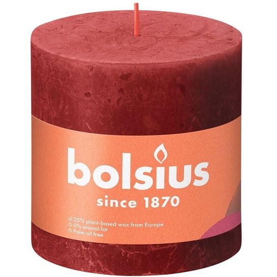 Bolsius świeca bryłowa pieńkowa rustykalna słupek Rustic Shine 100/100 ...