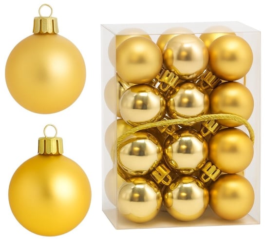 Bombki choinkowe 3cm zestaw 24szt ozdoba bombka na choinkę szampański ...