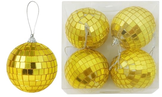 Bombki choinkowe 6cm zestaw 4szt lustrzane ozdoba bombka na choinkę ...